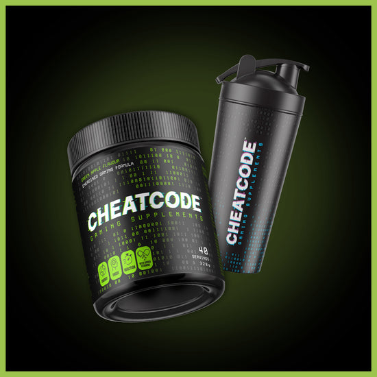 ENERGISED GREEN APPLE GAMING FORMULA & STEEL SHAKER COMBO – Cheatcode